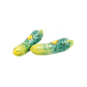 Cucumber Salt & Pepper Set Ceramic 1.5H