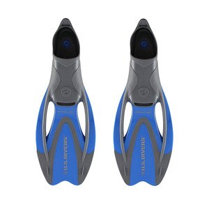 US Divers Adult ProFlex Fins Blue/Gunmetal Gray Size Small