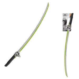 Disguise Overwatch Genji Toy Sword Plastic Ages 4+ Silver w/Green 3.25 ...