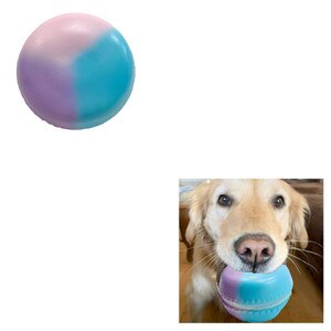 FouFit Rainbow Swirl Chew Squeak Dog Toy Pink, Purple & Blue Latex 3.5 ...