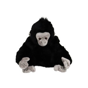 Eco Pals Plush 11" Black Gorilla Plush Puppet Polyester Fiber
